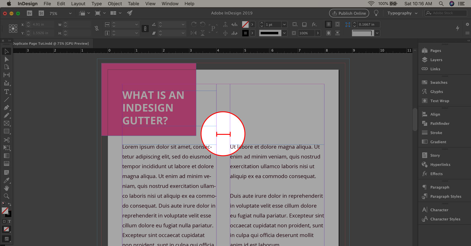 What Is a Gutter in Adobe Indesign? - imagy