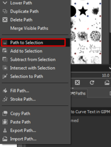 How to Curve Text in GIMP