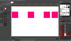 How to Select Multiple Layers in GIMP