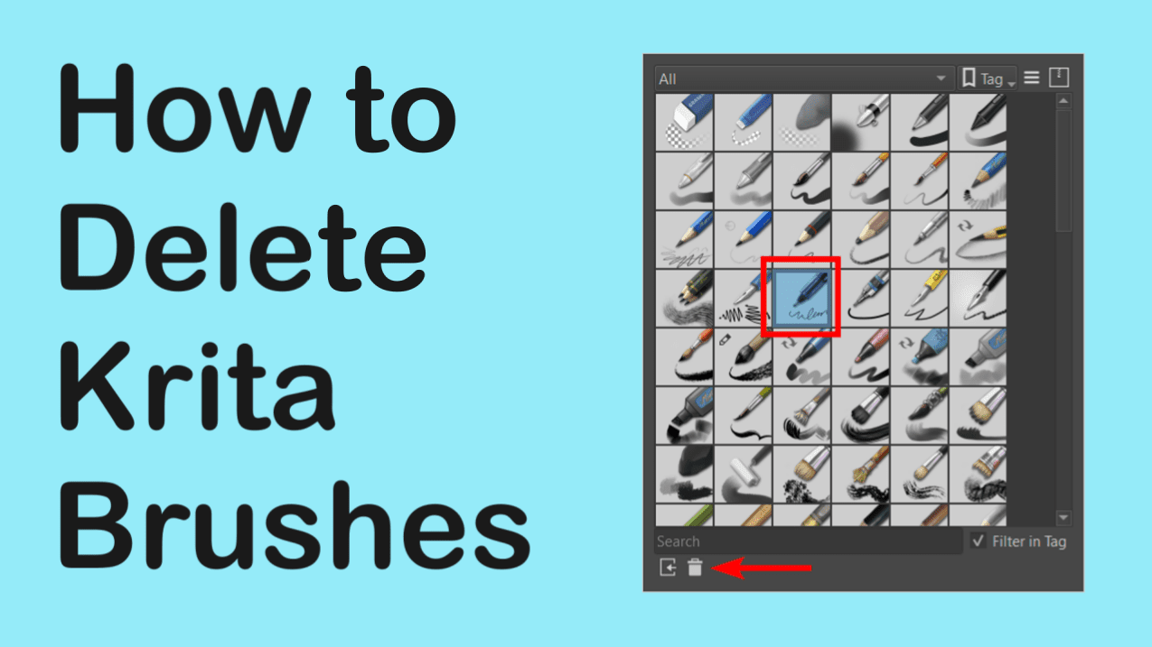 How to Delete a Brush in Krita? - imagy
