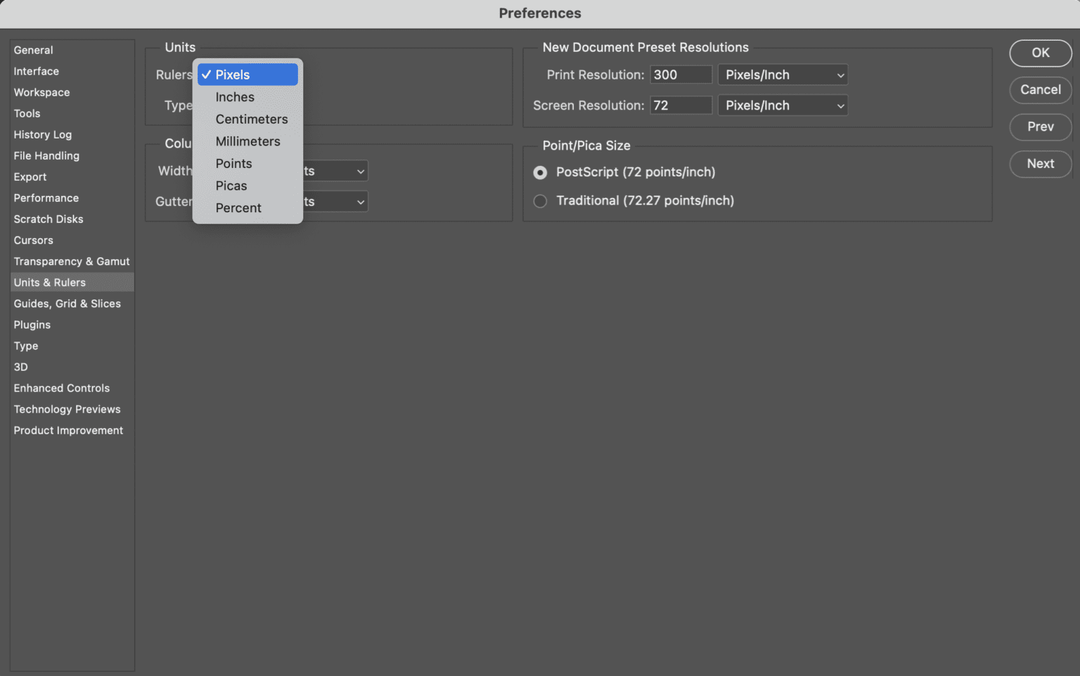 How to show rulers in Adobe Photoshop - imagy