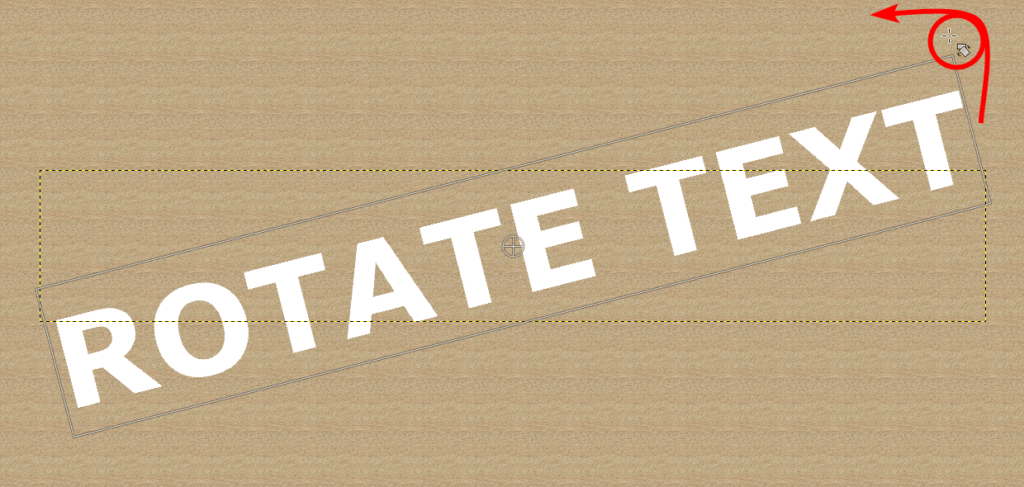 How to Rotate Text in GIMP - imagy