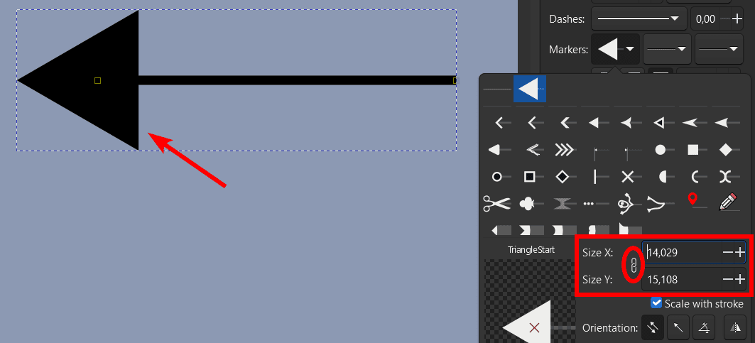 How to Draw an Arrow in Inkscape - imagy
