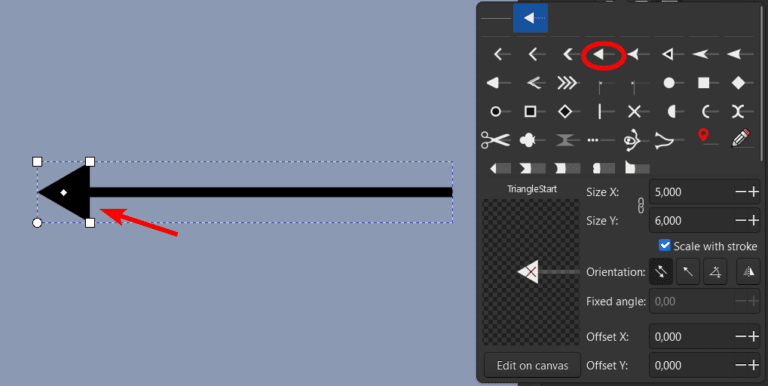 How to Draw an Arrow in Inkscape - imagy