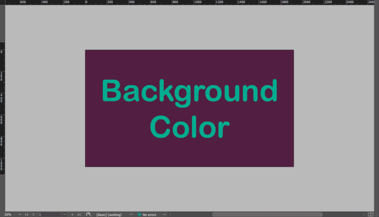 How to Change the Background Color in Adobe InDesign - imagy