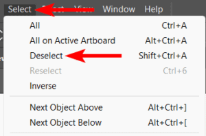 How to Deselect in Adobe Illustrator? - imagy