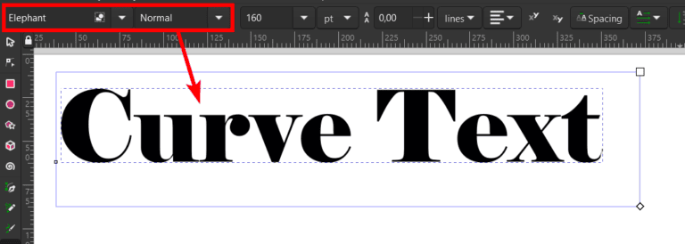 How to Curve Text in Inkscape - imagy