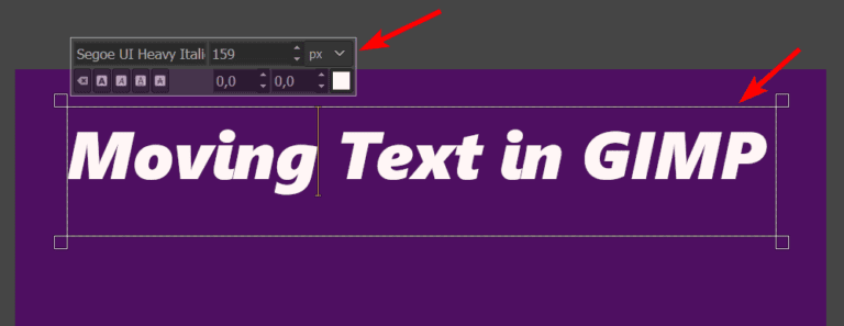 How To Move Text in GIMP - imagy