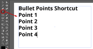 How to Add Bullet Points in Illustrator - imagy